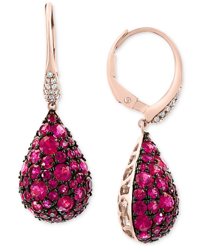 EFFY Collection EFFY® Certified Ruby (4 ct. t.w.) & Diamond (1/10 ct.t ...