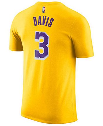Nike Men's Anthony Davis Los Angeles Lakers Icon Player T-Shirt - Macy's