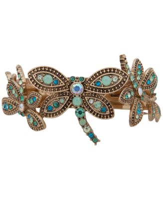 lonna & lilly Gold-Tone Green Dragonfly Barrette - Macy's