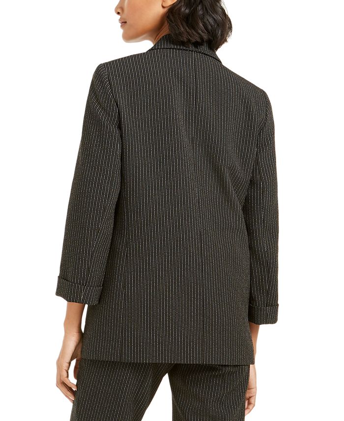 Bar III Pinstripe Open-Front Blazer, Created for Macy's - Macy's