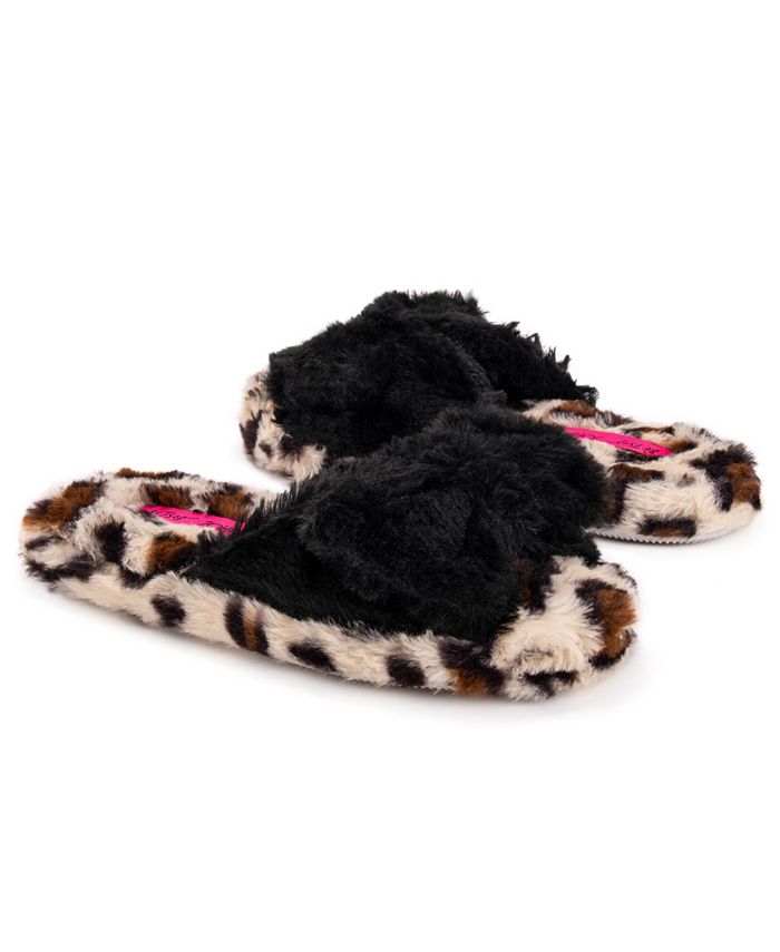 Betsey Johnson Women's Open Toe Scuff Slippers - Macy's