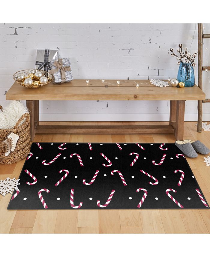 Mohawk Candy Canes Accent Rug, 18" x 30" - Macy's