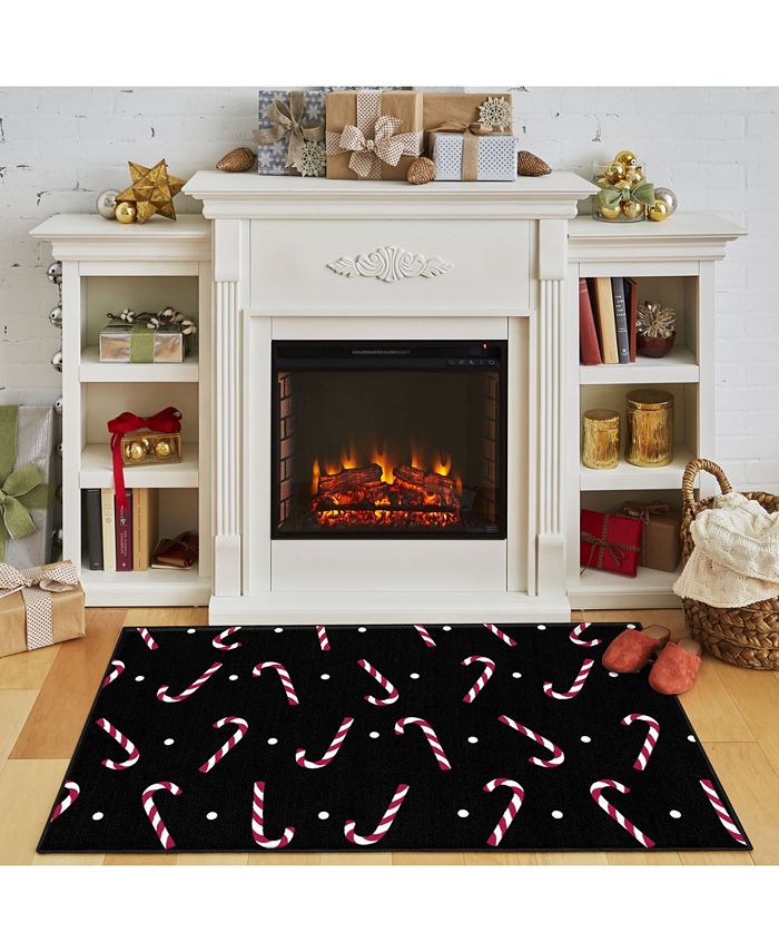Mohawk Candy Canes Accent Rug, 24" x 40" - Macy's