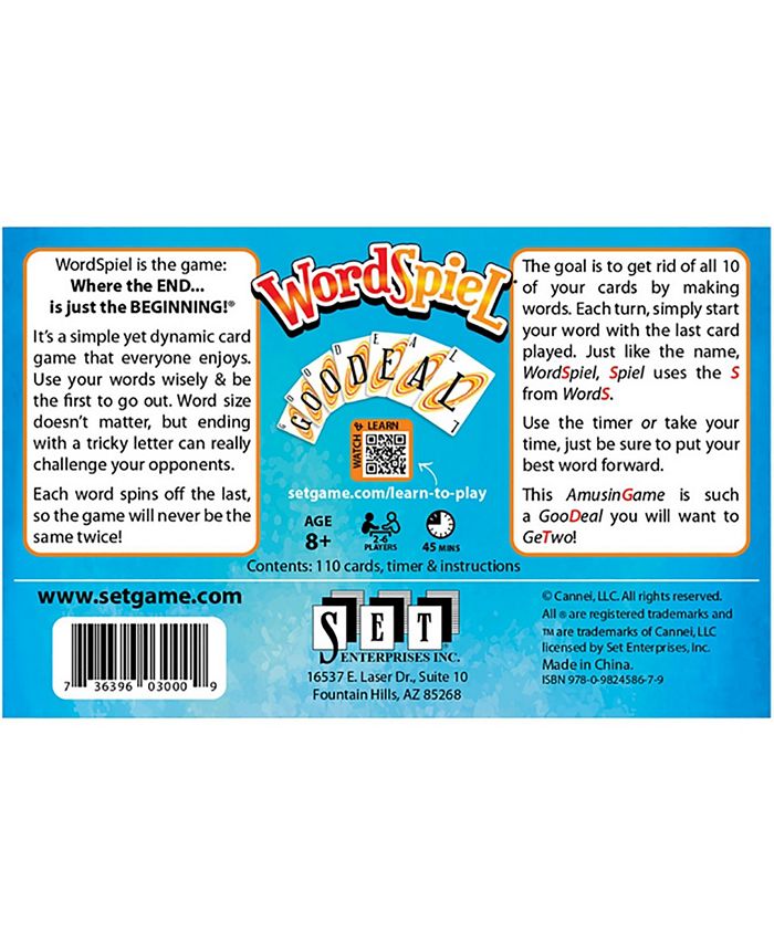 MasterPieces Puzzles Set Enterprises Wordspiel Card Game - Macy's