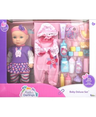 New Adventures Little Darlings Toy Baby Doll Deluxe Play Set - Macy's