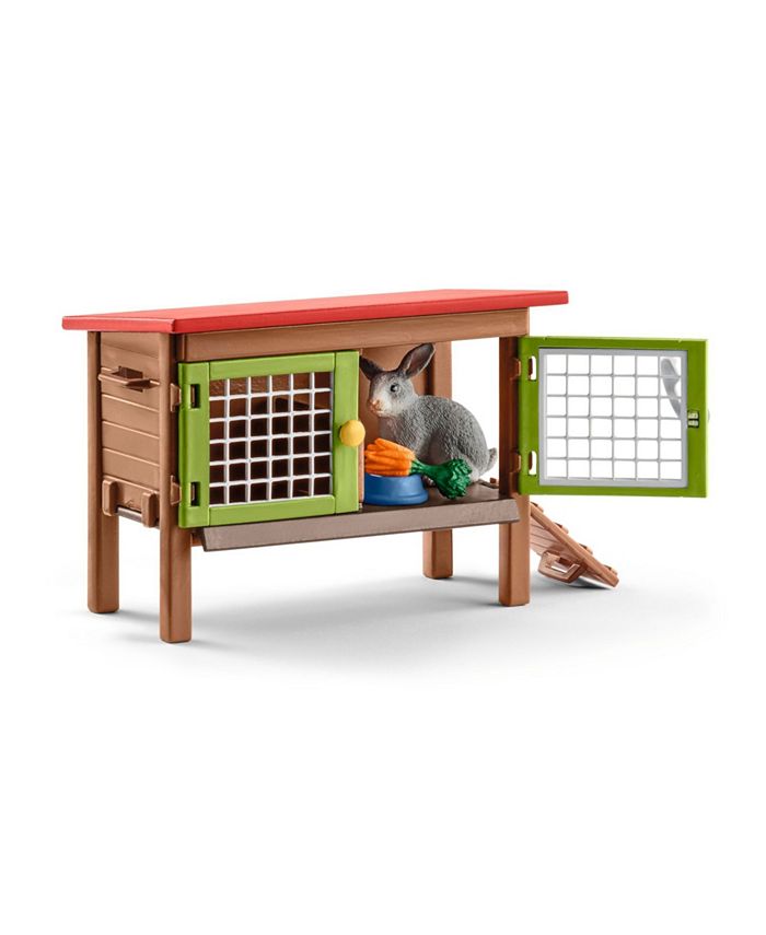 Schleich Farmland Rabbit with Hutch Toy Figure - Macy's