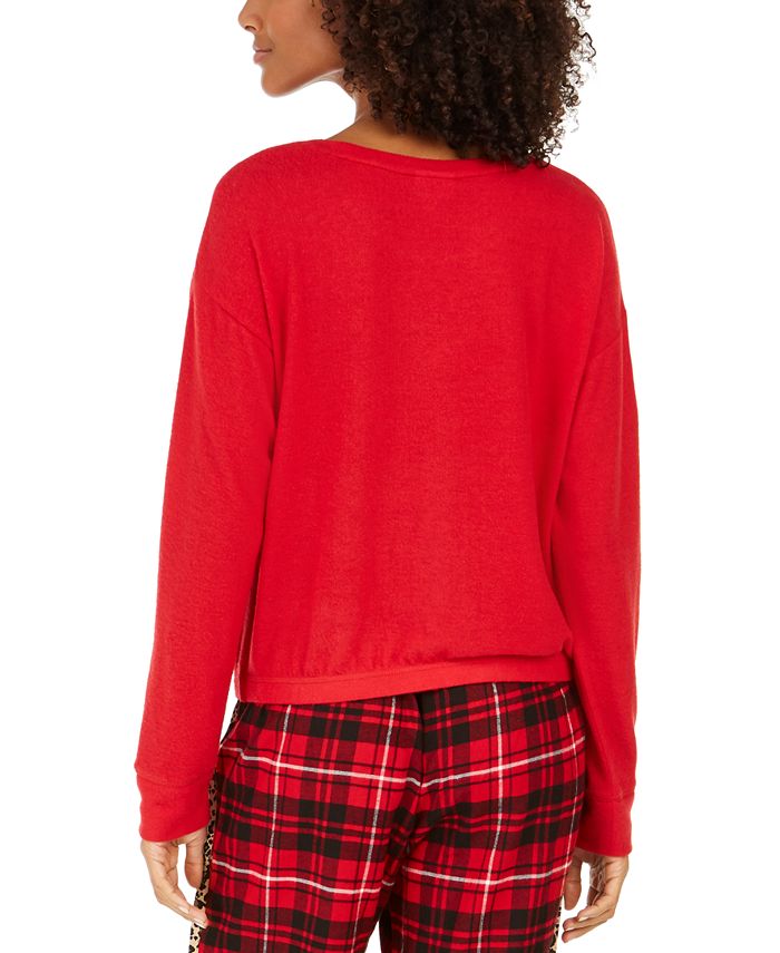 Jenni Dear Weekend I Love You Pajama Top, Created For Macy's - Macy's