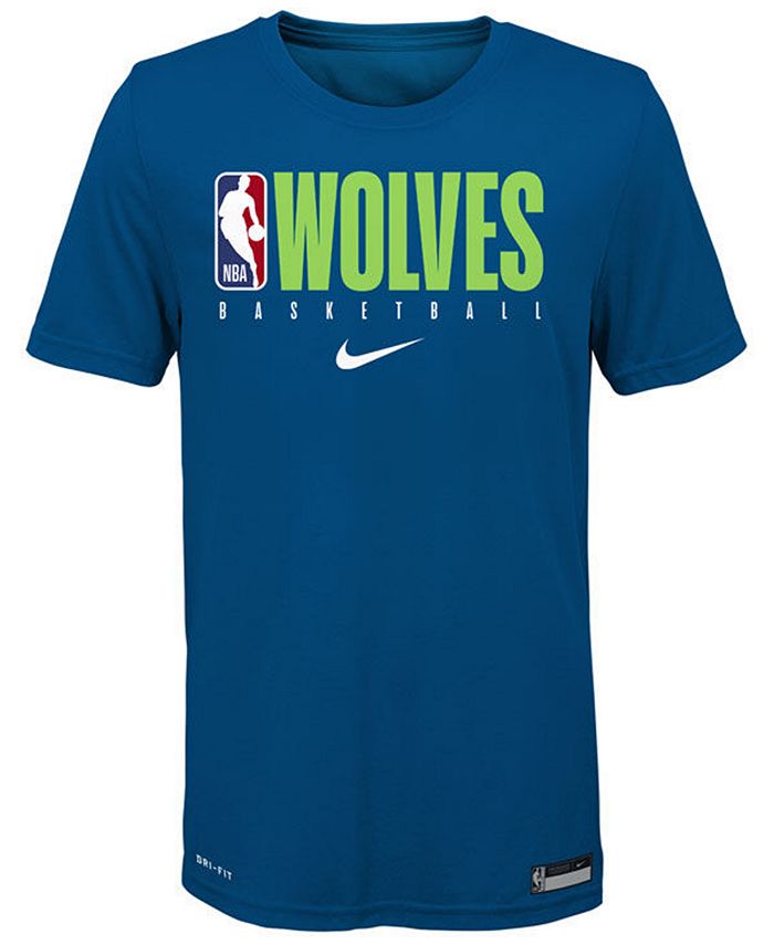 Nike Big Boys Minnesota Timberwolves Practice T-Shirt - Macy's