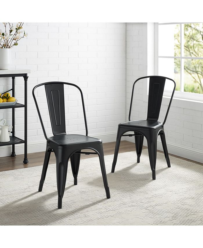 Crosley Amelia 2 Piece 17" Metal Chair - Macy's