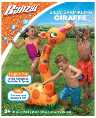 Banzai Silly Sprinkling Giraffe Sprinkler Outdoor Toy - Macy's