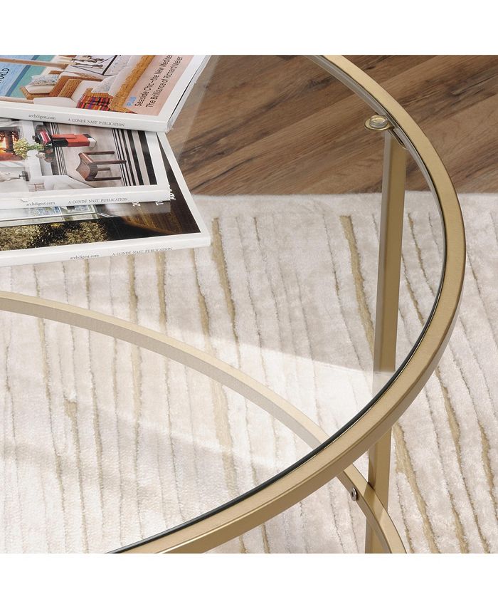 Sauder International Lux Round Coffee Table - Macy's