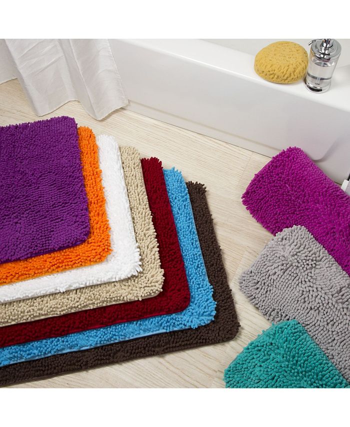 Baldwin Home Memory Foam Shag Bath Mat - Macy's