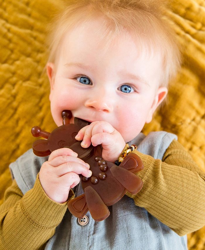 Bambeado Natural Amber and Natural Rubber Teething Toy - Macy's