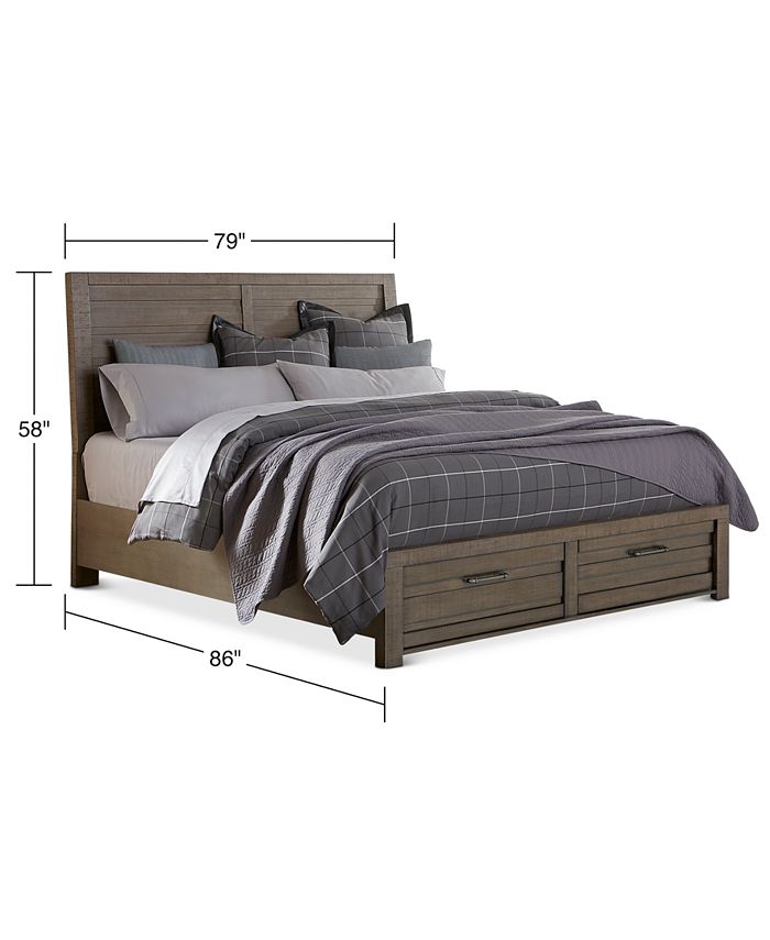 Furniture Ruff Hewn King Storage Bed - Macy's