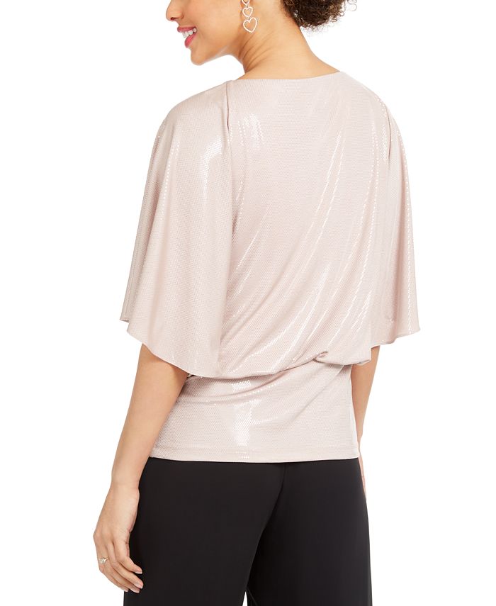 MSK Banded Blouson Top - Macy's