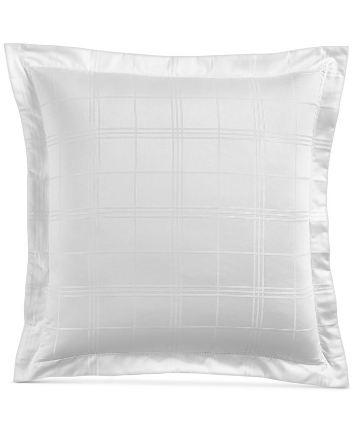 Charter Club CLOSEOUT! Windowpane European Sham, 550-Thread Count ...
