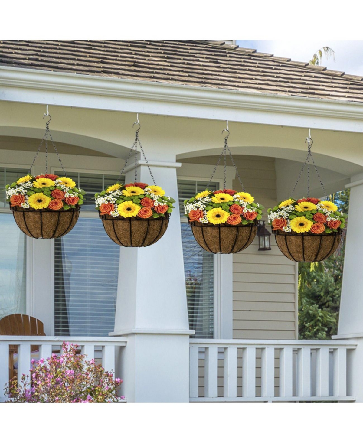 Click here for Sorbus Hanging Planter Baskets W/Coco Liner (4-Pac... prices