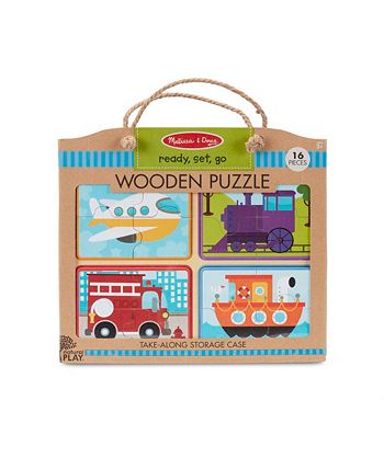 Melissa and Doug Wooden Puzzle - Ready, Set, Go - Macy's