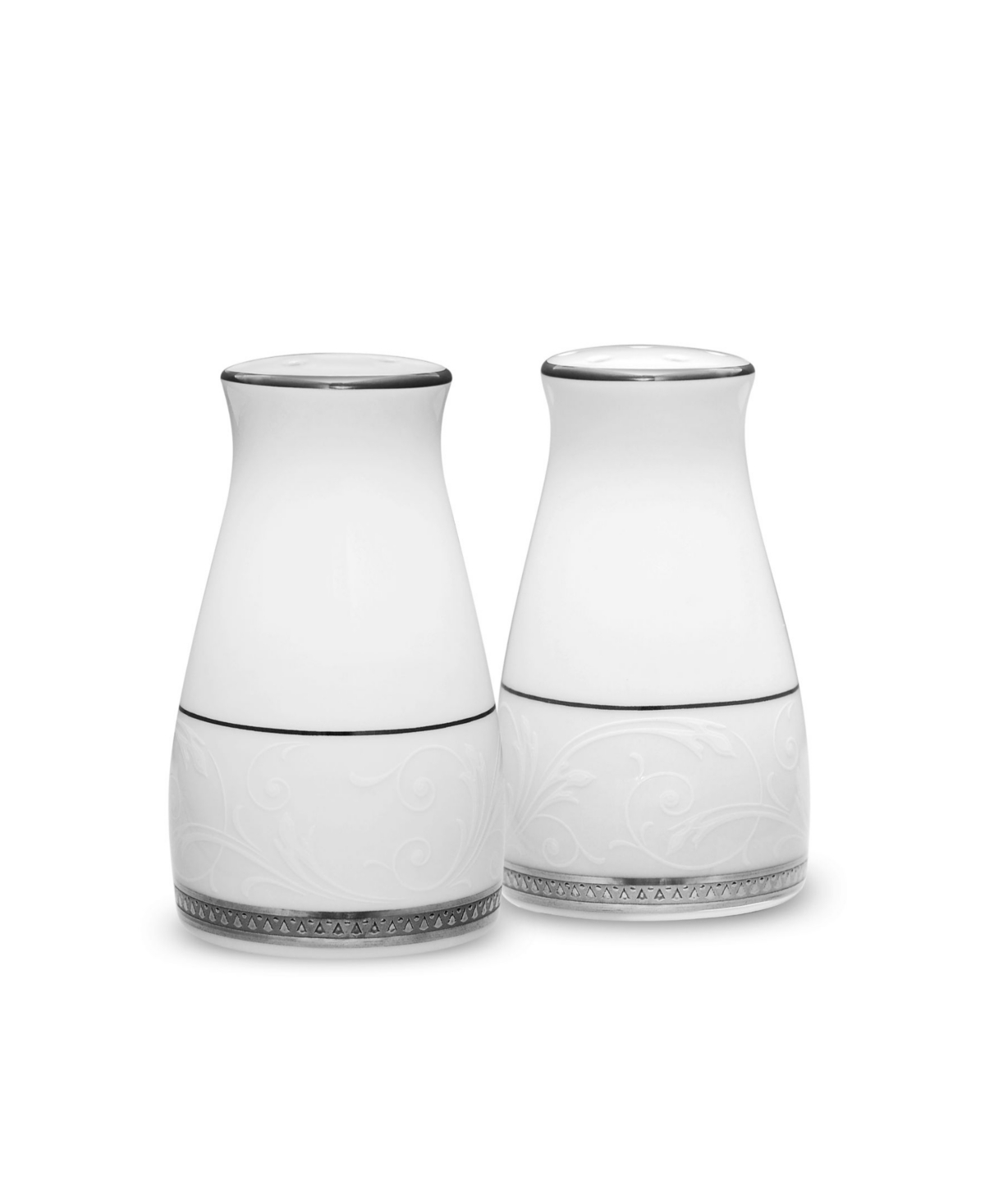 Click here for Noritake Regina Platinum Salt & Pepper  3-1/4 - Si... prices