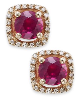 EFFY Collection Rosa by EFFY® Ruby (1-1/8 ct. t.w.) and Diamond (1/8 ct ...