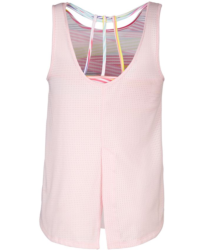 Ideology Big Girls Split-Back Tank Top, Created for Macy's - Macy's