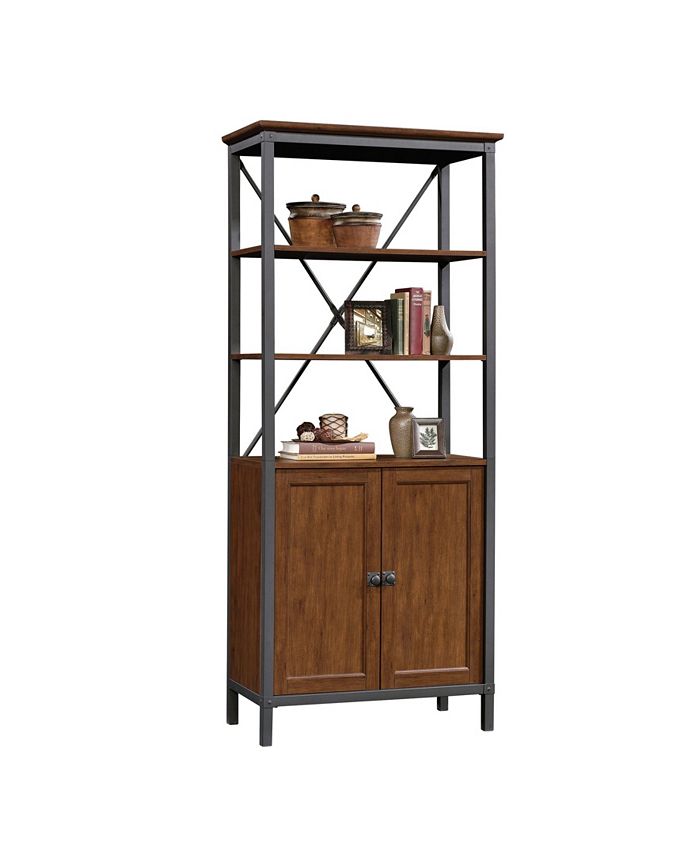 Sauder Carson Forge Bookcase with Doors - Macy's