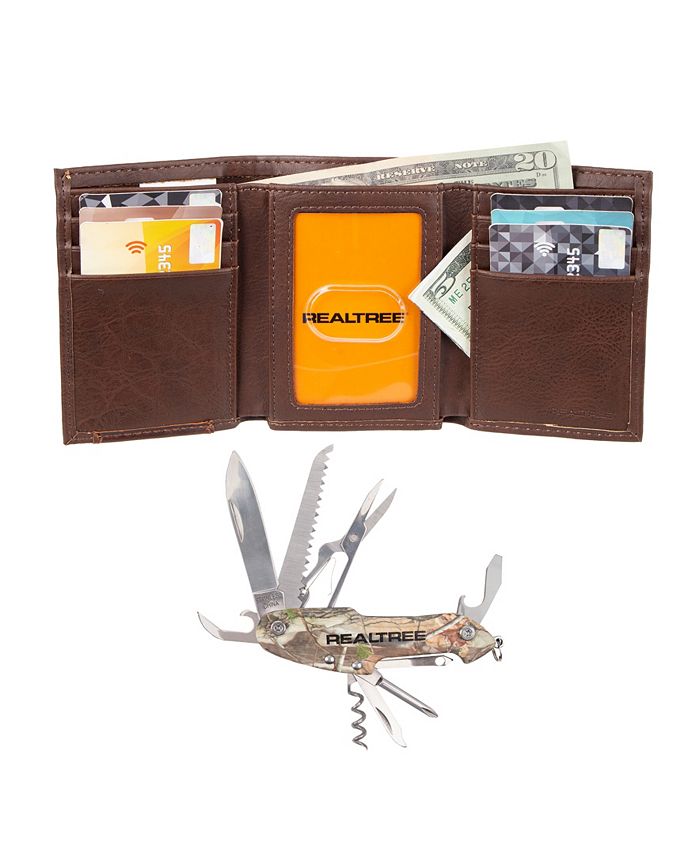 Realtree Trifold Men's Wallet with Camo Deluxe Multi Tool - Macy's