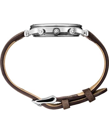 Seiko Men's Essentials Age of Discovery Brown Leather Strap Watch 40mm - A Limited Edition - Macy's