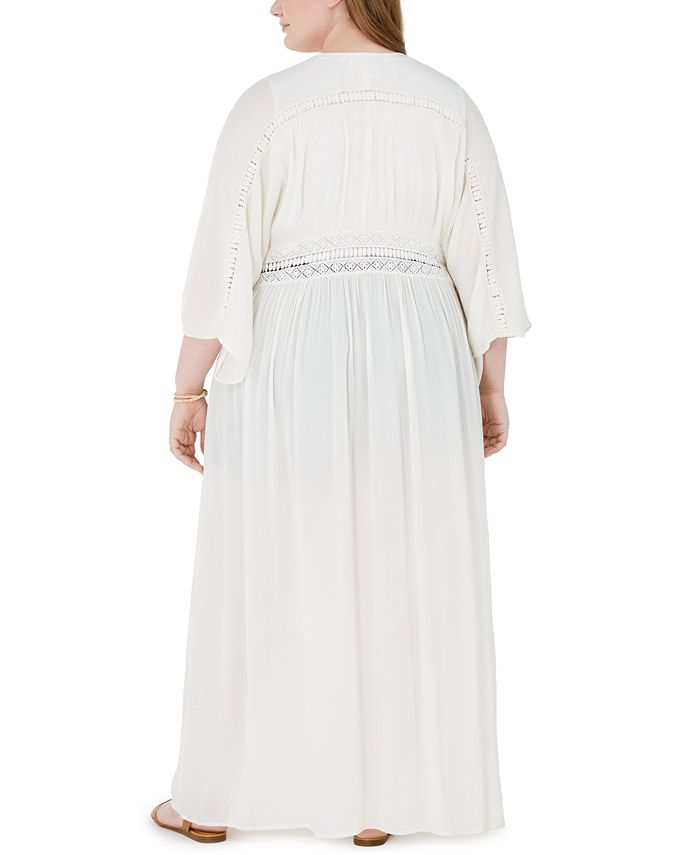 Band of Gypsies Trendy Plus Size Maxi Duster Jacket - Macy's
