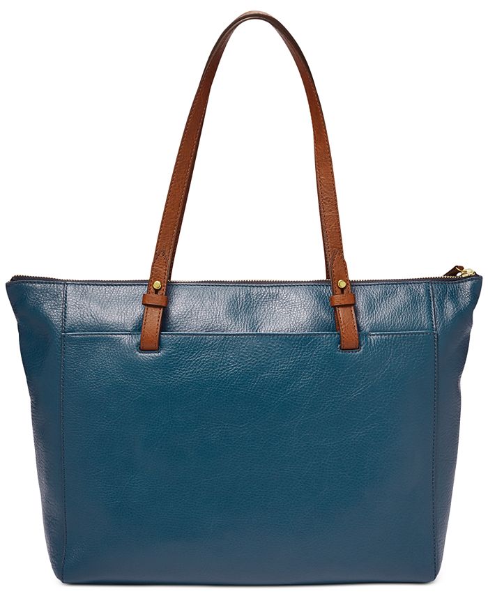 Fossil Rachel Zip Tote with Tassel - Macy's