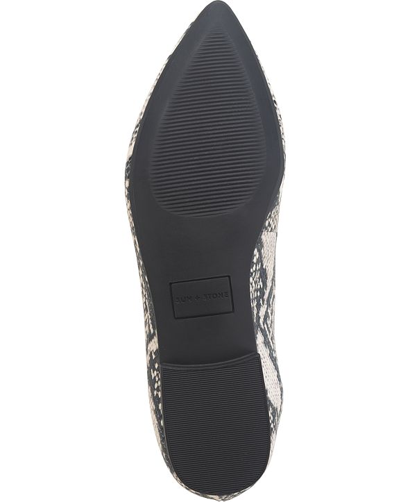 Sun + Stone Jilly Pointed-Toe Flats, Created for Macy's & Reviews ...
