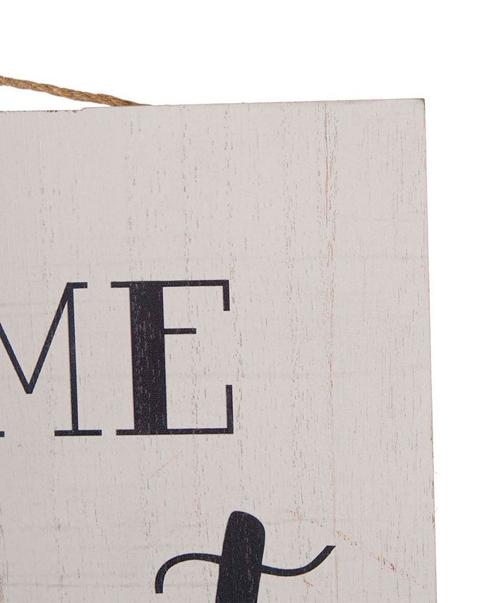 Glitzhome Wooden Window Frame with Wooden Sweet, Home Word Sign Wall ...