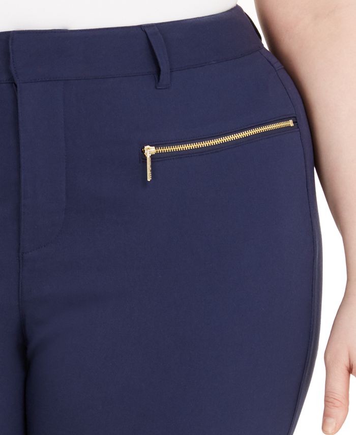 Michael Kors Plus Size Zip Pocket Skinny Pants Macys