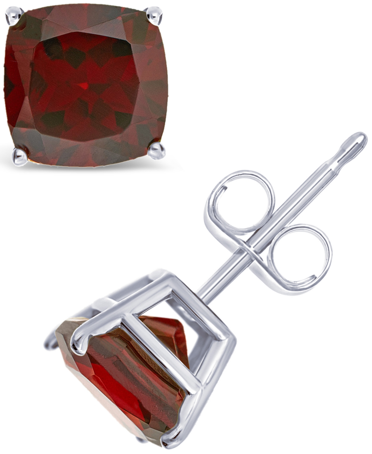 Click here for Gemstone Stud Earrings in Sterling Silver - Garnet prices