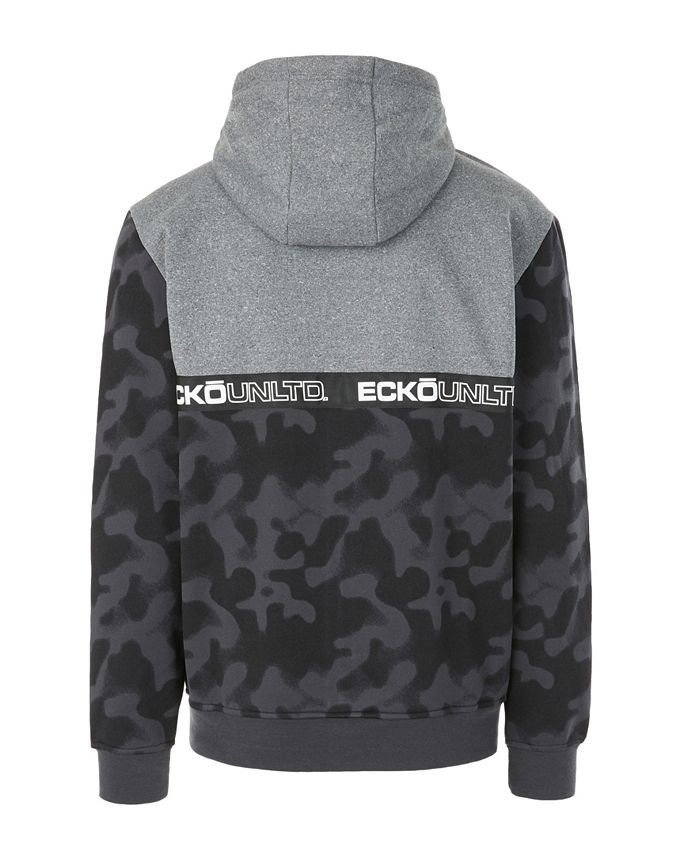 Ecko Unltd Men's Spray Camo Printed Full Zip Hoodie - Macy's