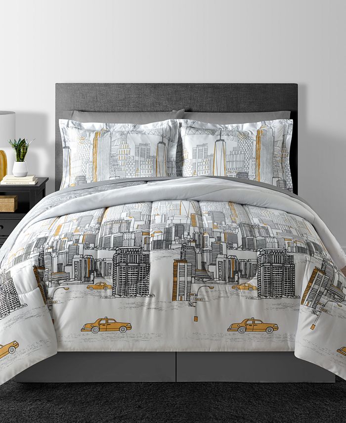 Fairfield Square Collection New York 8-Pc. California King Comforter ...