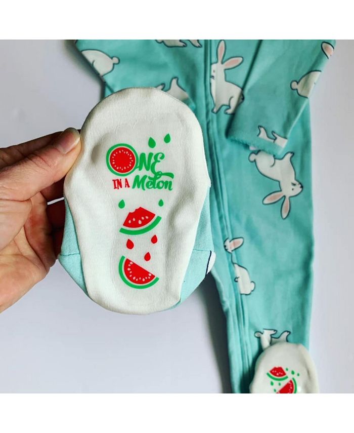 Sticky Feet Toddler Boys and Girls One in a Melon Iron-on Grip- Pack of ...