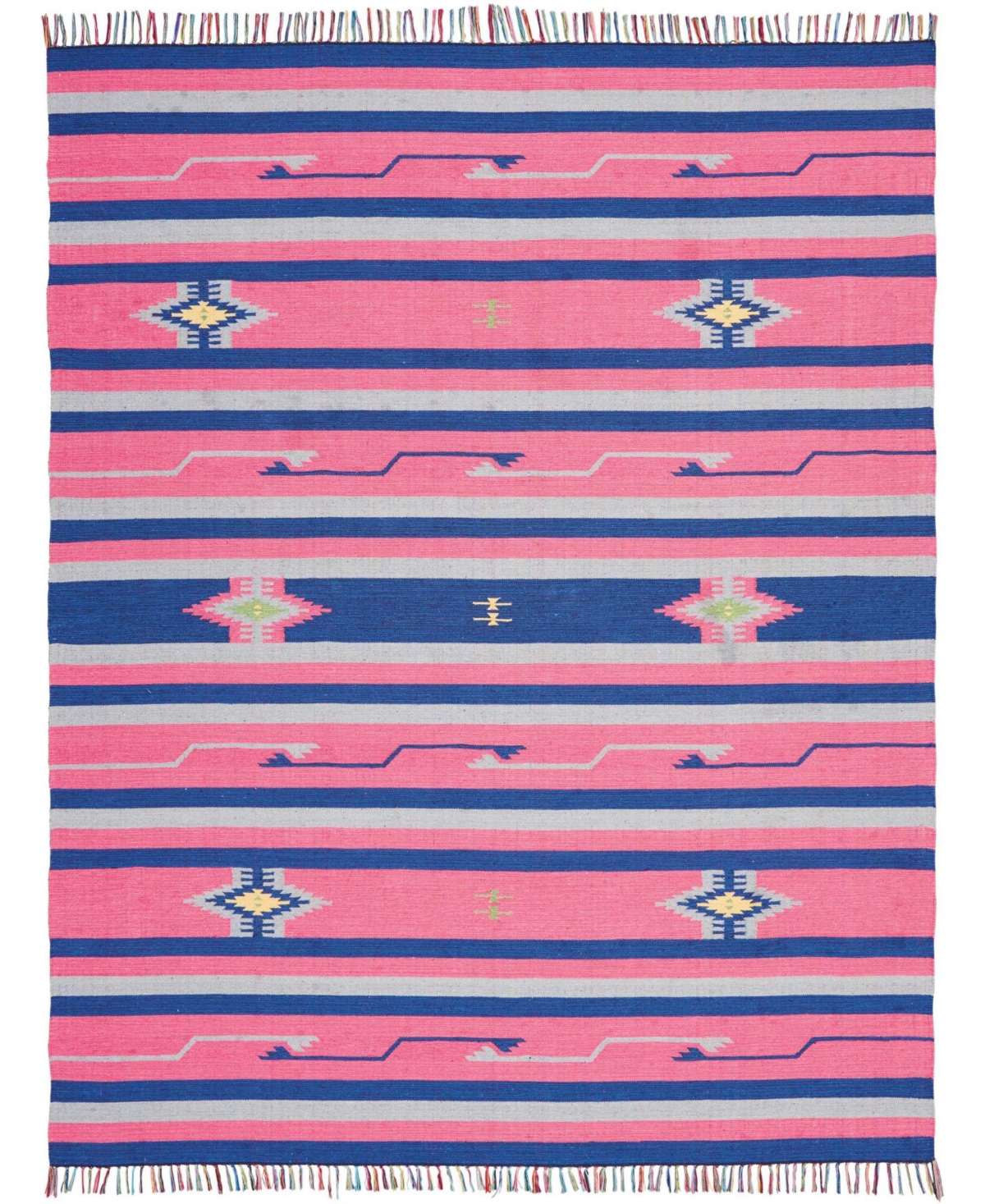 Long Street Looms Macah MAC01 8 x 10 Area Rug - Pink/blue