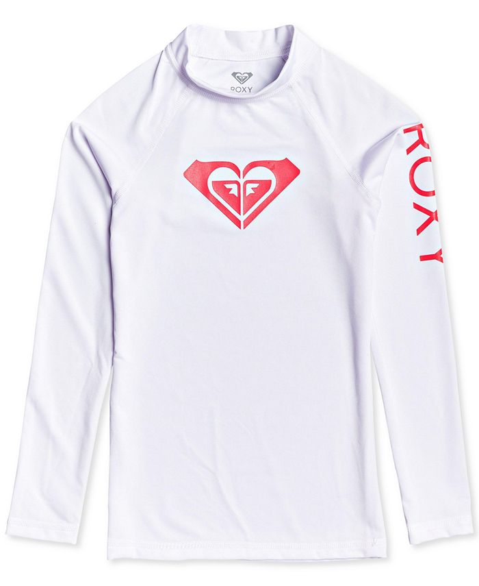 Roxy Big Girls Whole Hearted Rash Guard - Macy's