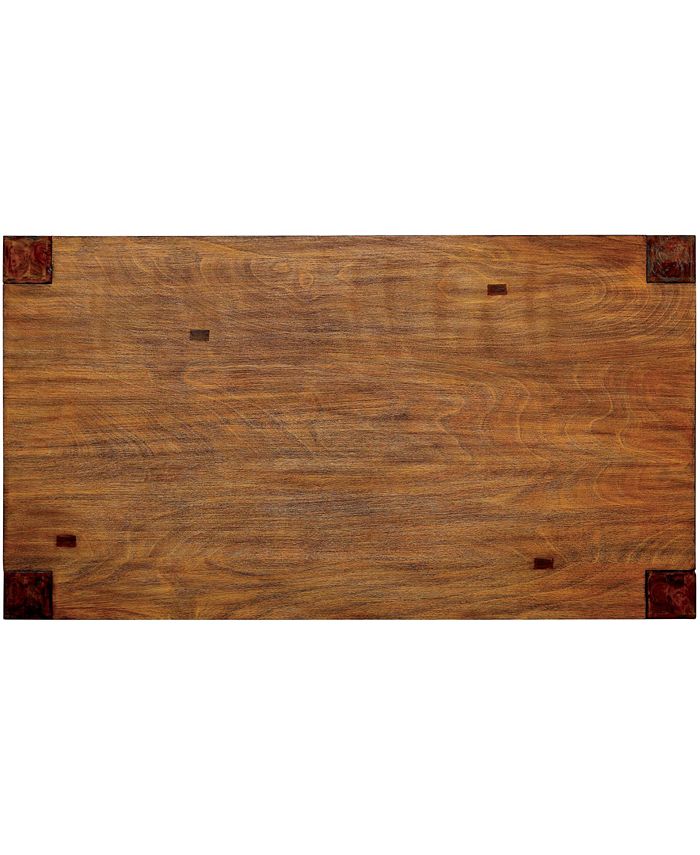 Furniture of America Yukaiah Solid Wood Rectangular Dining Table - Macy's