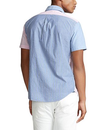 Polo Ralph Lauren Men's Big & Tall Classic-Fit Seersucker Shirt - Macy's