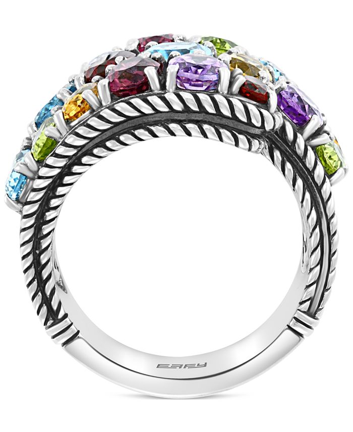 EFFY Collection EFFY® Multi-Gemstone Ring (8-1/4 ct. t.w.) in Sterling ...