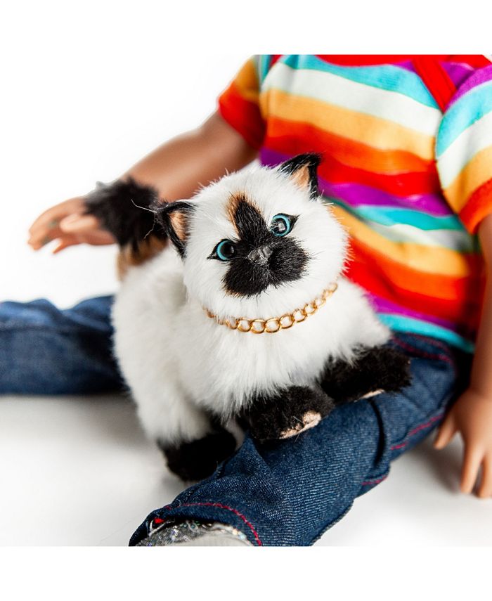 The Queen's Treasures Truly Adorable Realistic Kitty Cat Doll with Pet ...