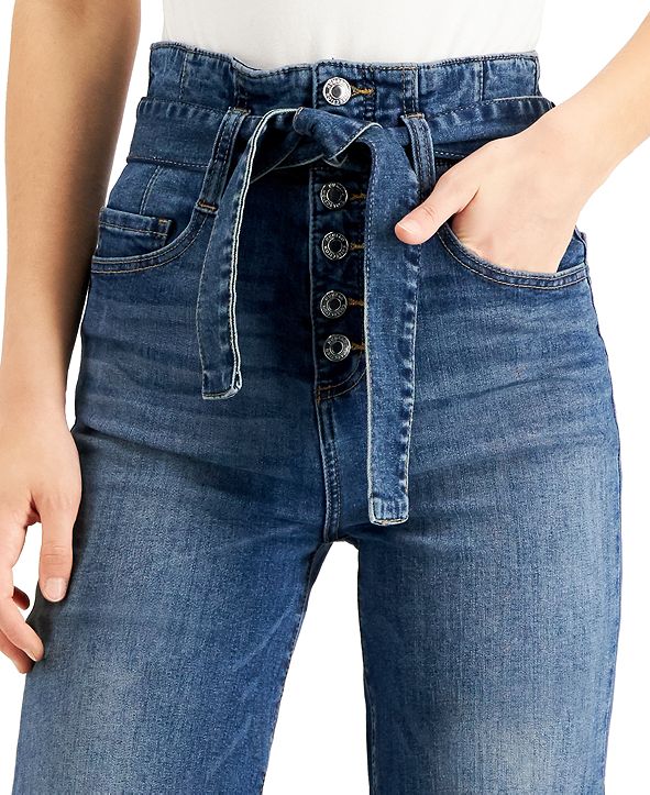 Numero Exposed-Button Wide-Leg Jeans & Reviews - Jeans - Women - Macy's