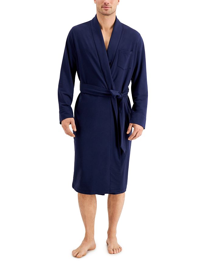 Club Room Men's Cotton Robe, Created for Macy's - Macy's