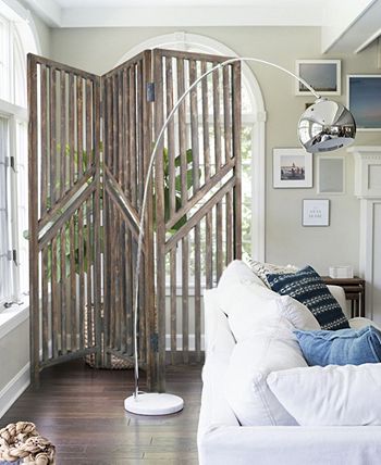 Screen Gems Handcrafted Rustic 3 Panel Alder Screen - Macy's