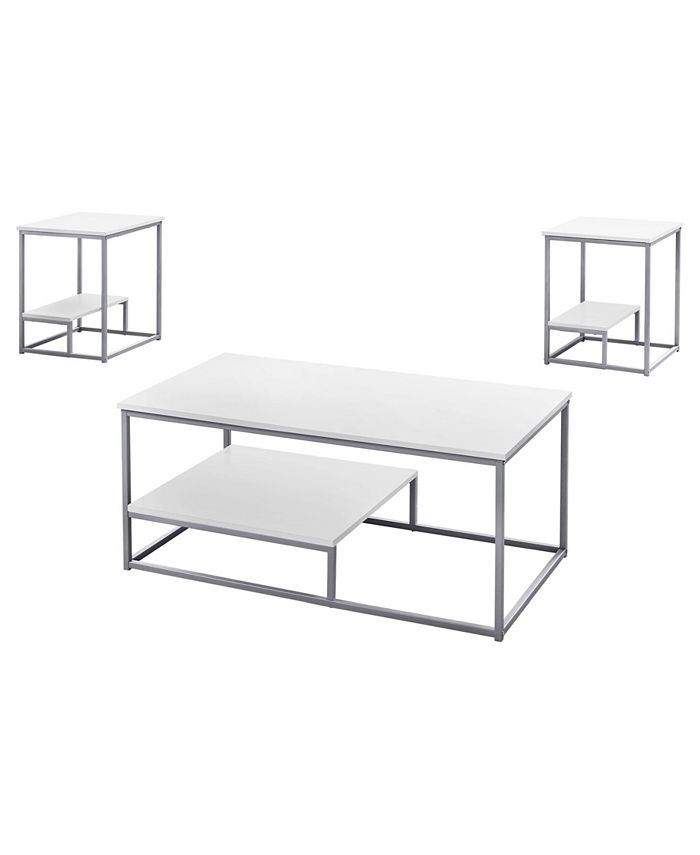 Monarch Specialties Table Set - 3 Piece Set - Macy's
