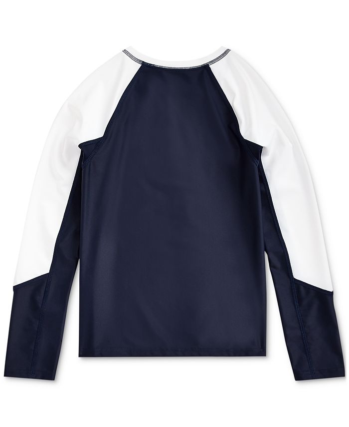 Polo Ralph Lauren Big Girls Pool Bear Stretch Rash Guard - Macy's