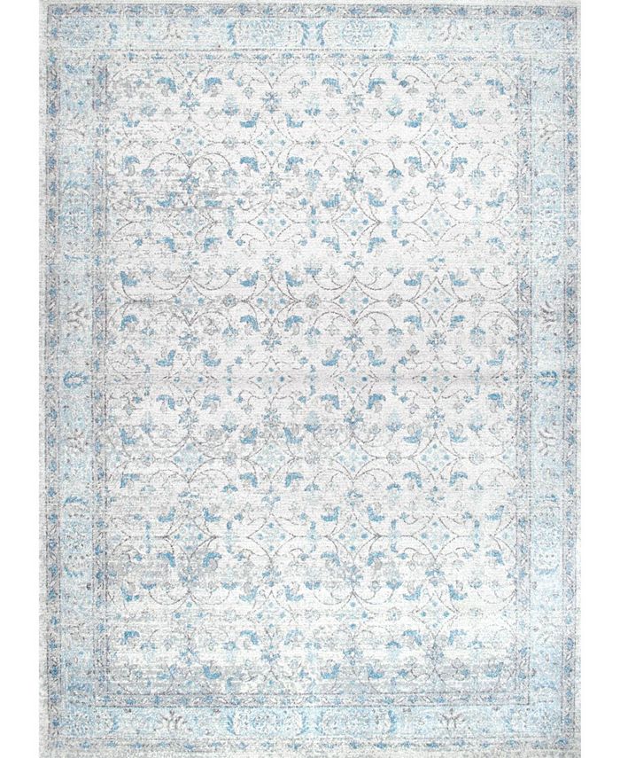 nuLoom Bodrum Vintage-Inspired Rio Aqua 5' x 7'5" Area Rug - Macy's