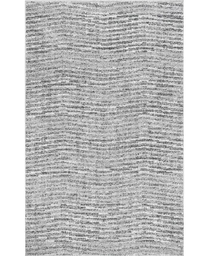 nuLoom Smoky Contemporary Sherill Ripple Gray 3' x 5' Area Rug - Macy's